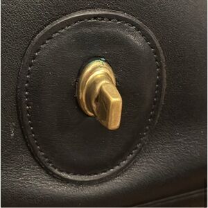 Coach | Bags | Vintage Coach Prairie Leather Brass Turnlock Hangtag ...
